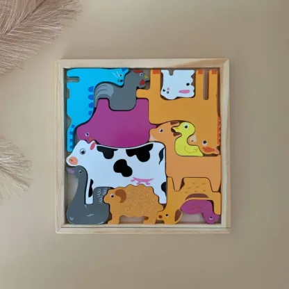 Puidust laste pusle – Taluloomad – TipTip.ee
